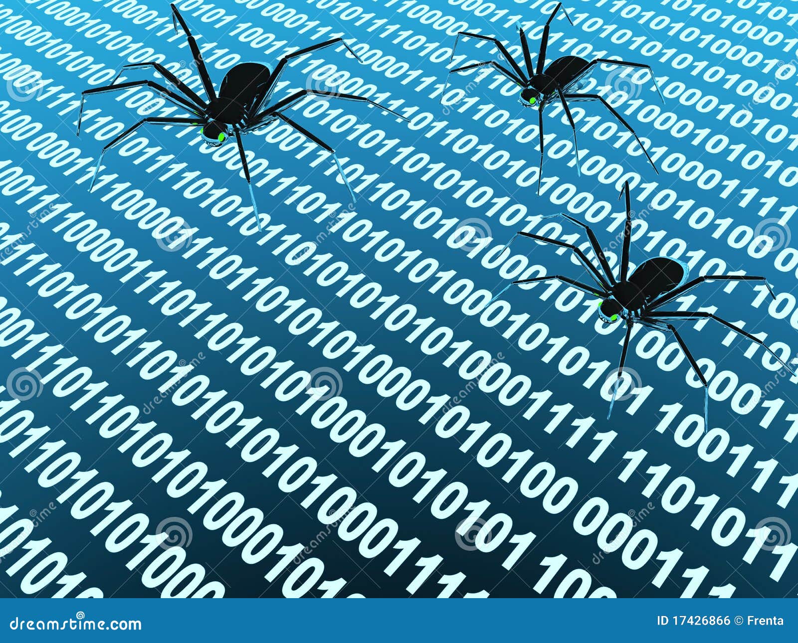 Internet bugs stock illustration. Illustration of binary - 17426866