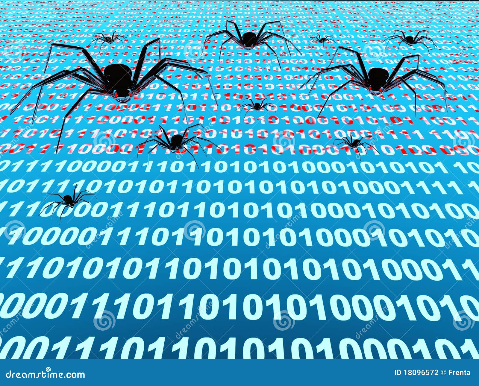 Internet bugs stock illustration. Illustration of digital - 18096572