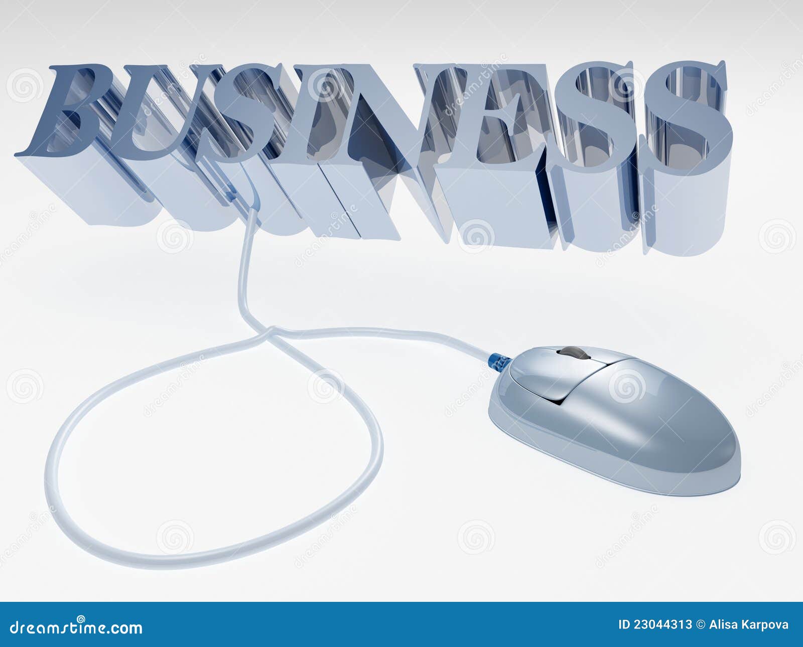 Internet Business Concept with Computer Mouse Stock Illustration ...