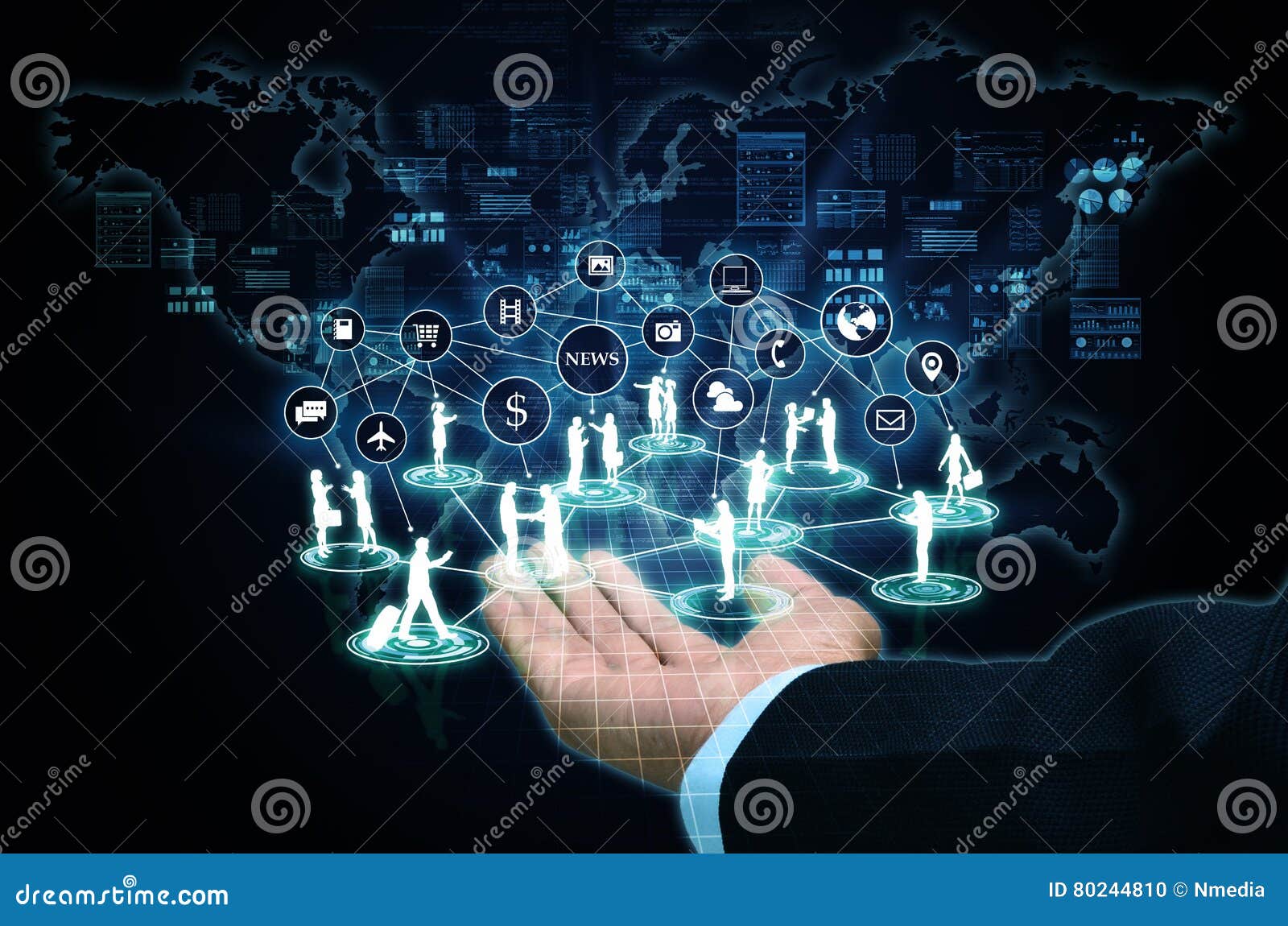 Internet Business Connection Stock Photo - Image of business, data ...