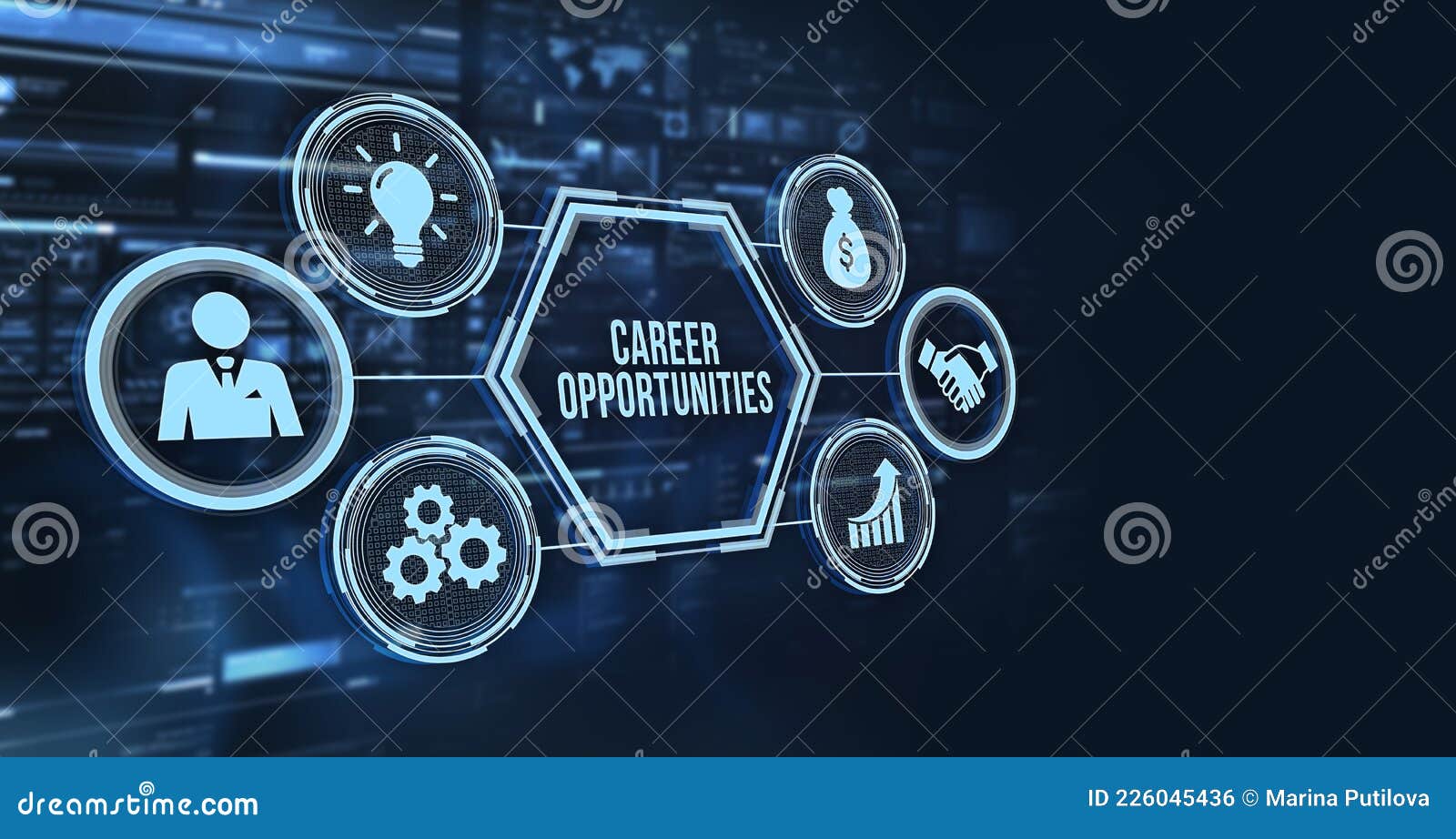 Internet, Business, Technology and Network Concept. CAREER ...
