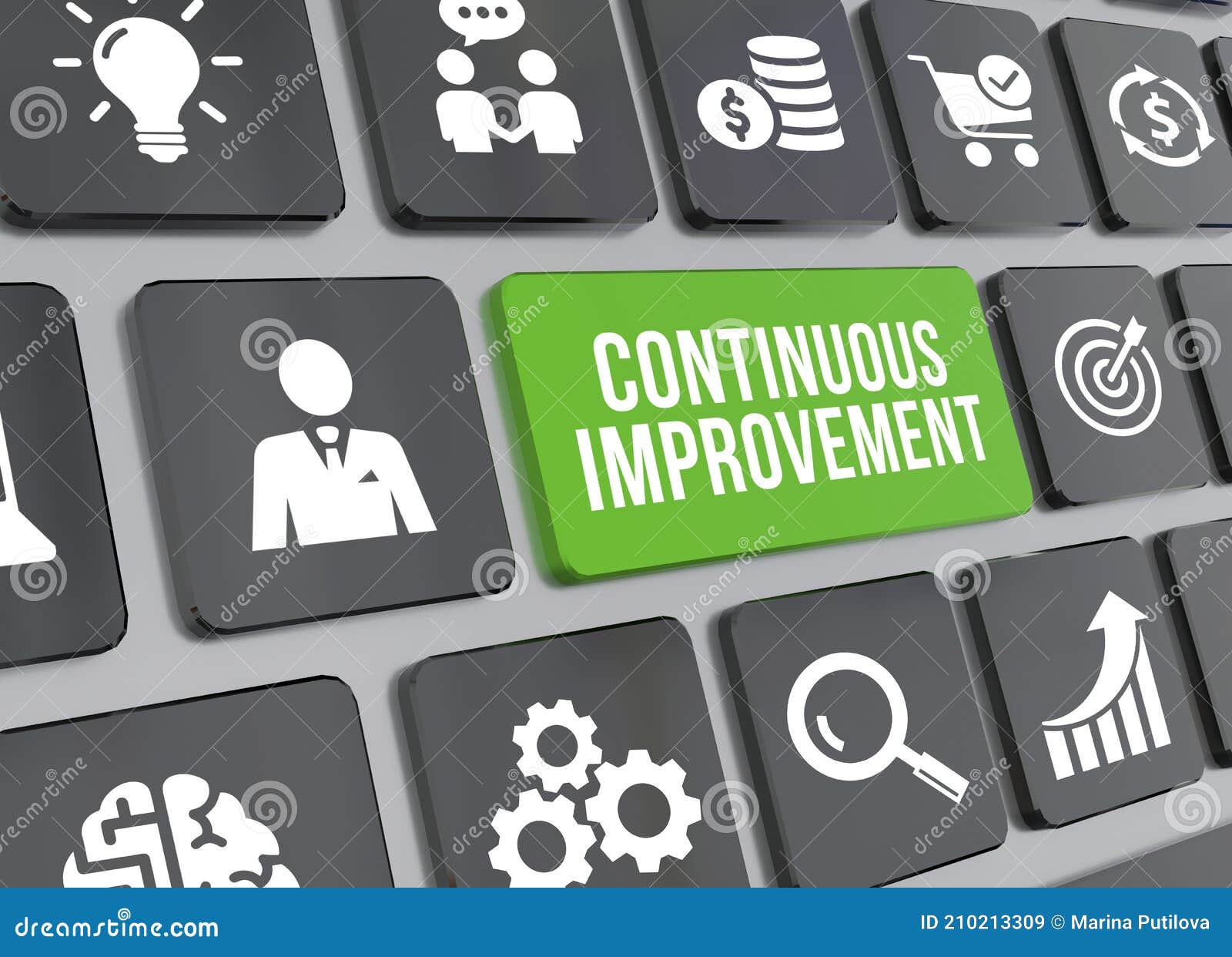 Internet, Business, Technology and Network Concept. Continuous ...