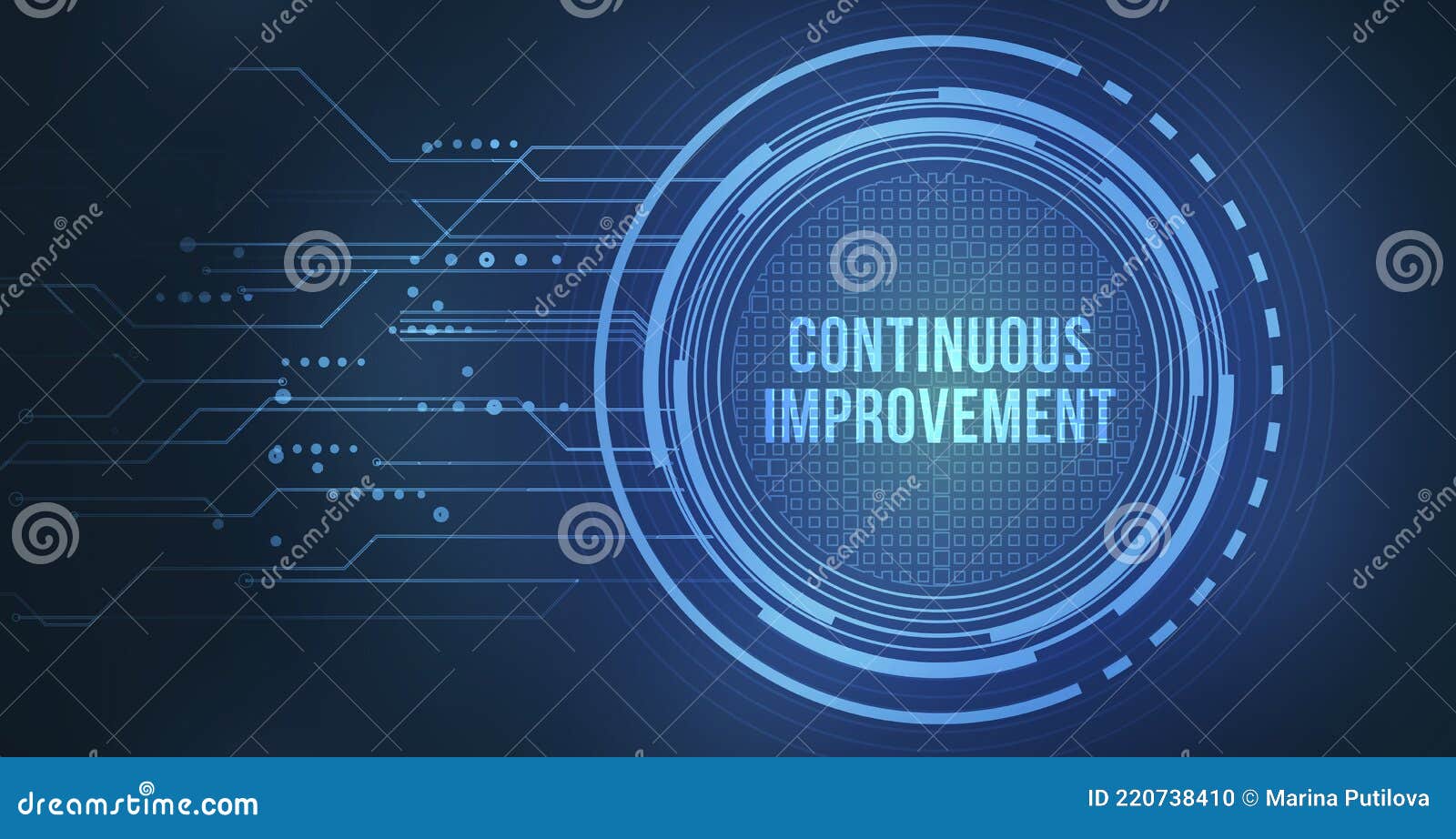 Internet, Business, Technology and Network Concept. Continuous ...