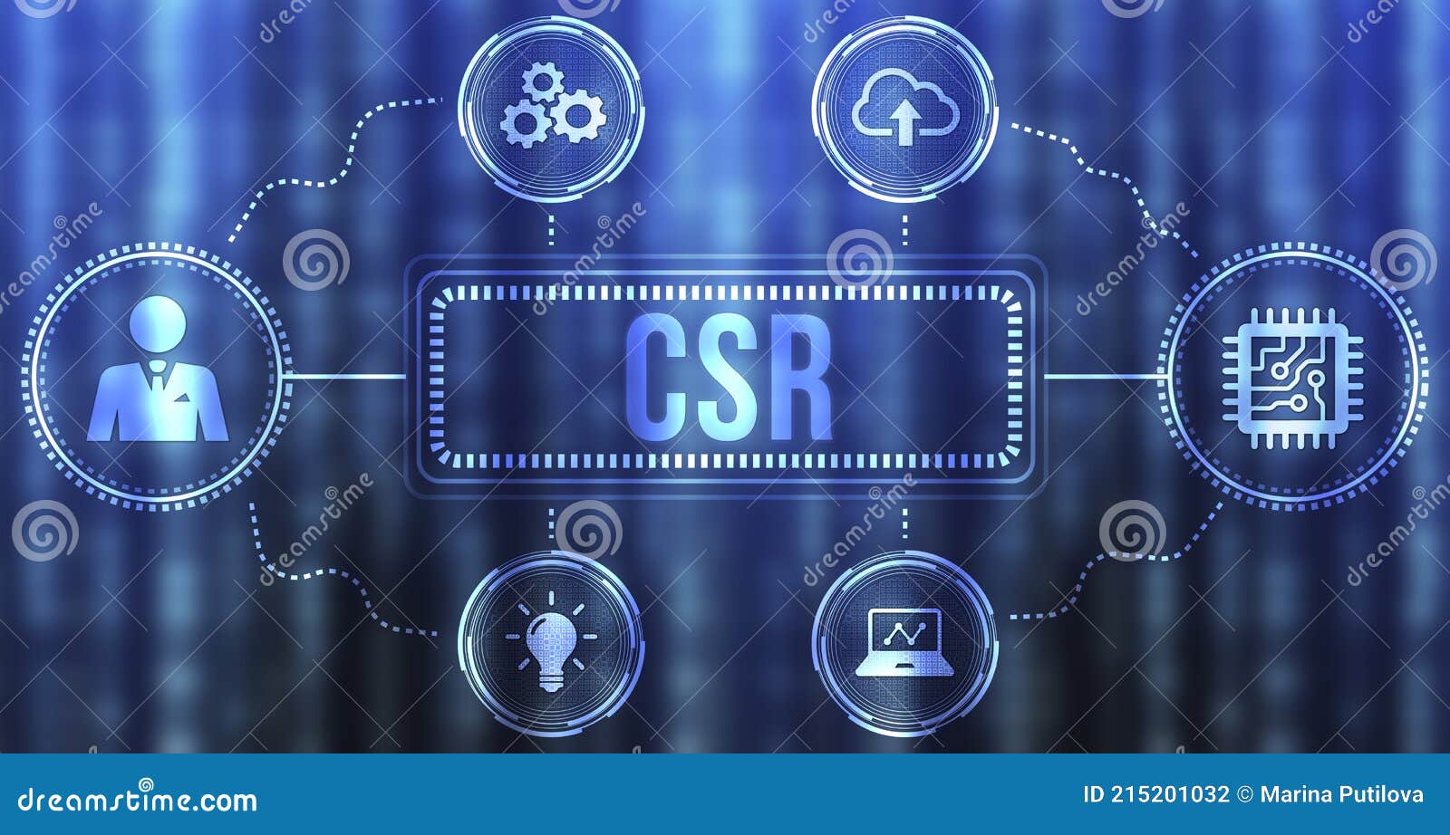 Internet, Business, Technology and Network Concept. CSR Abbreviation ...