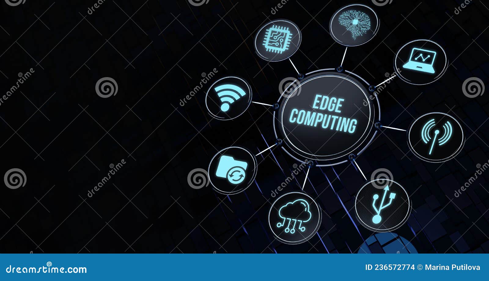 Internet, Business, Technology and Network Concept. Edge Computing ...