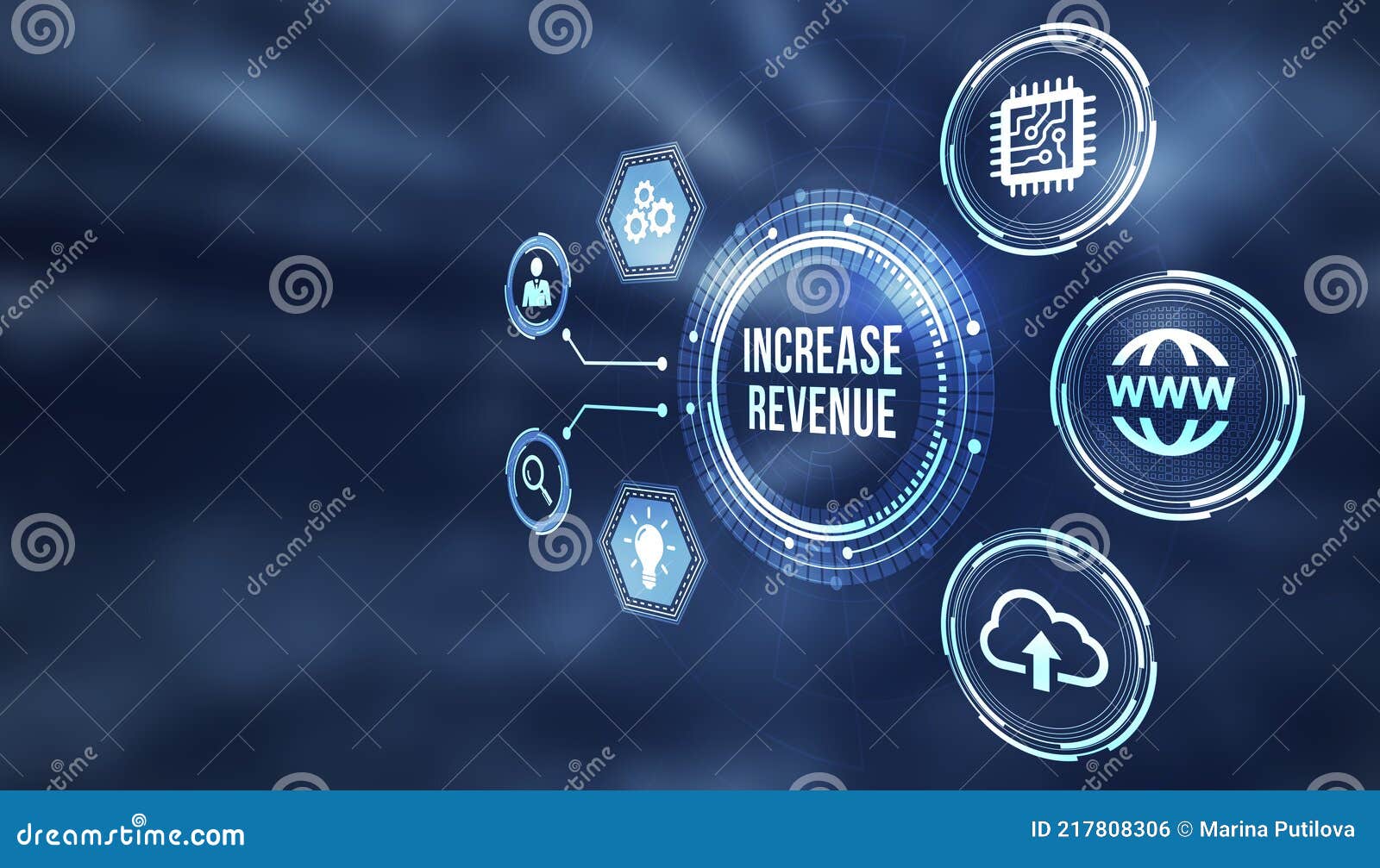 Internet, Business, Technology and Network Concept. Increase Revenue ...
