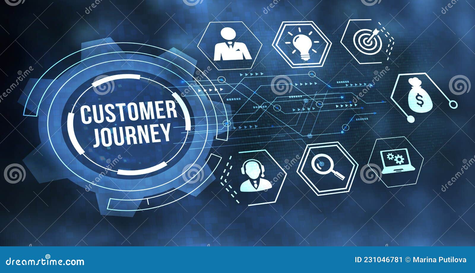 Internet, Business, Technology and Network Concept. Inscription ...