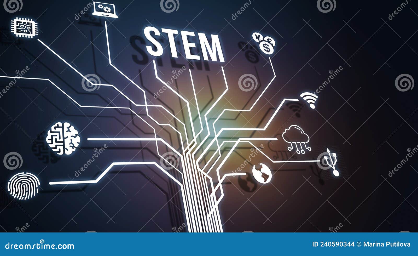 Internet, Business, Technology and Network Concept.Science, Technology ...