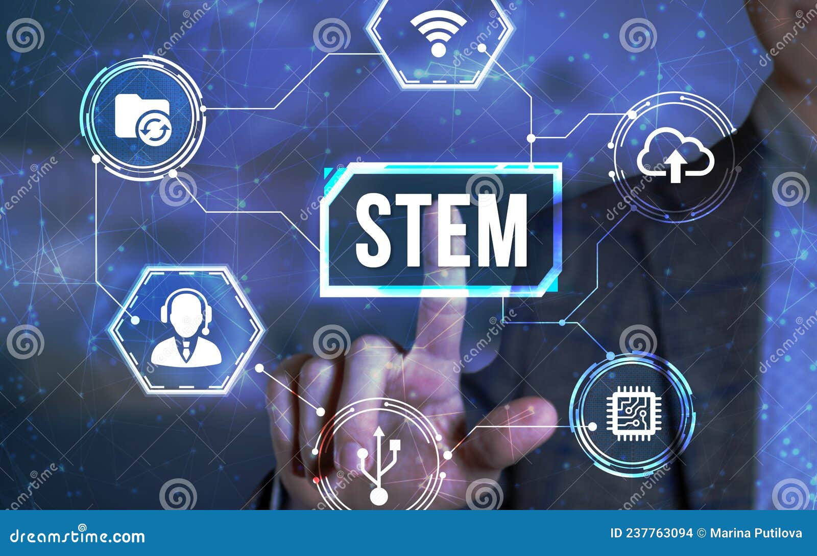 Internet, Business, Technology and Network Concept.Science, Technology ...