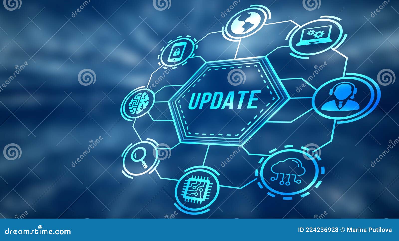 Technology Upgrade Process Vector Concept Color | CartoonDealer.com ...