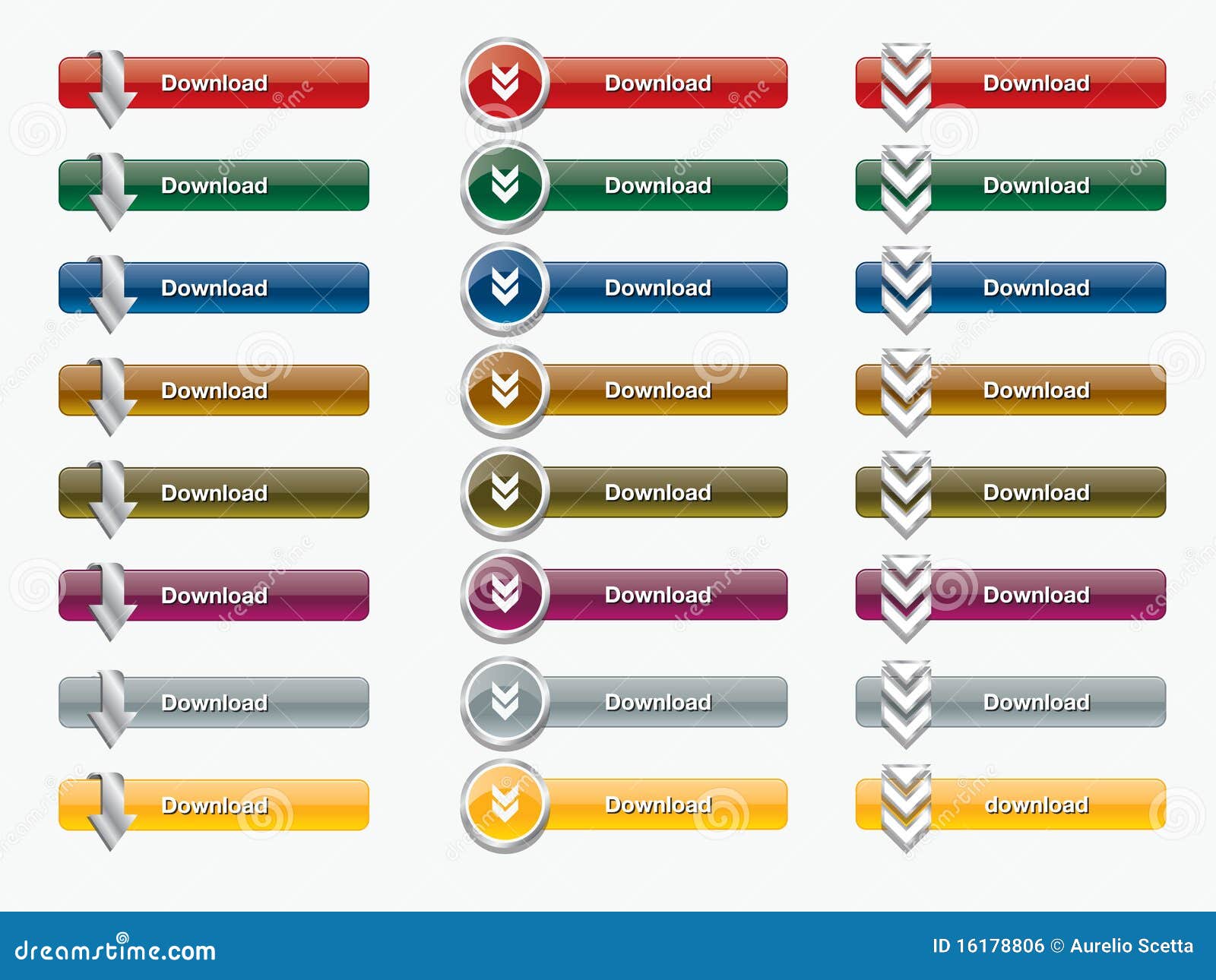 Internet button set stock vector. Illustration of buttons - 16178806