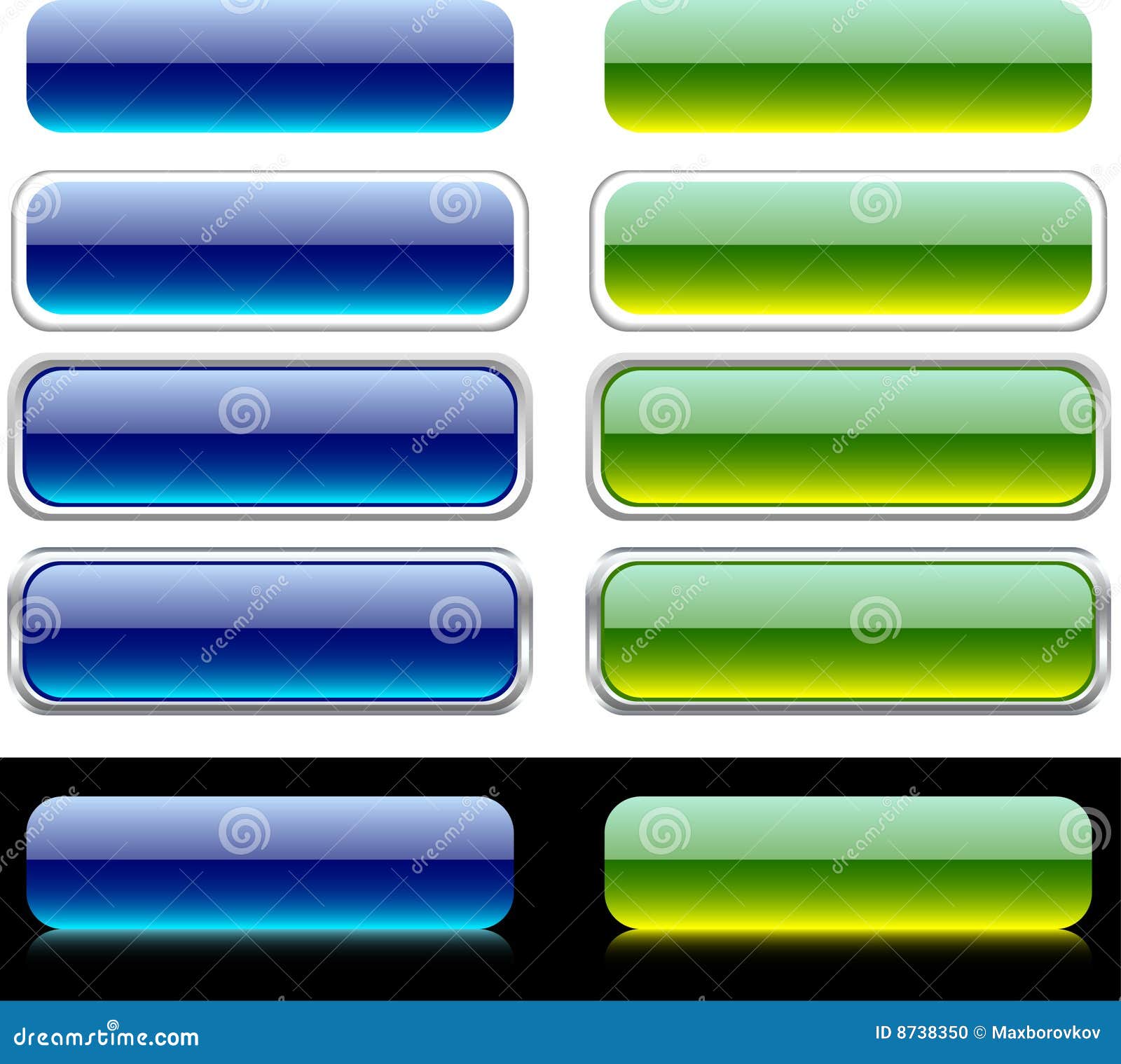 Internet buttons. stock vector. Illustration of iron, aqua - 8738350