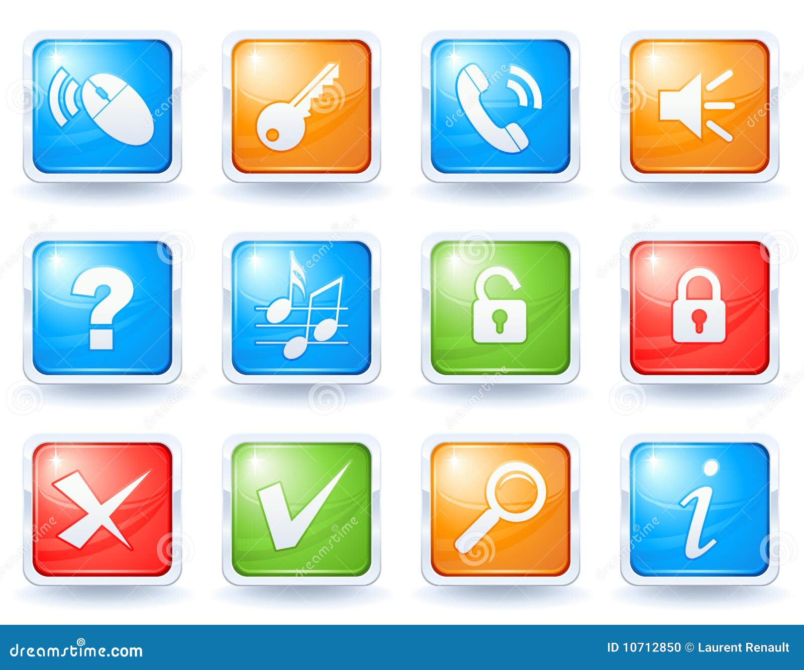 Internet Buttons Collection 2 Stock Vector - Illustration of internet ...