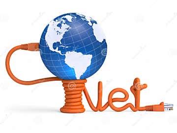 Internet cable stock illustration. Illustration of blue - 10196225