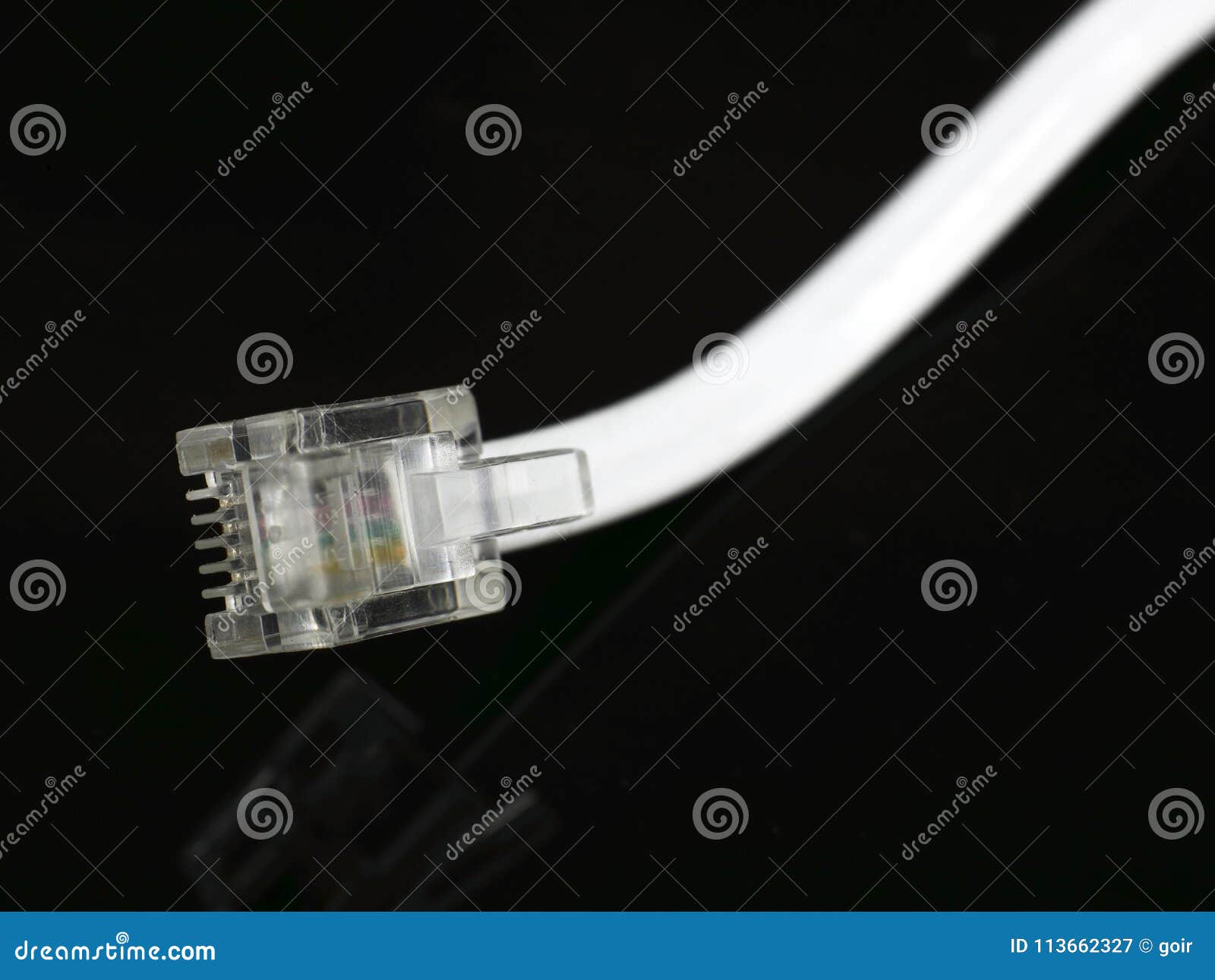 Internet cable on black stock image. Image of global - 113662327
