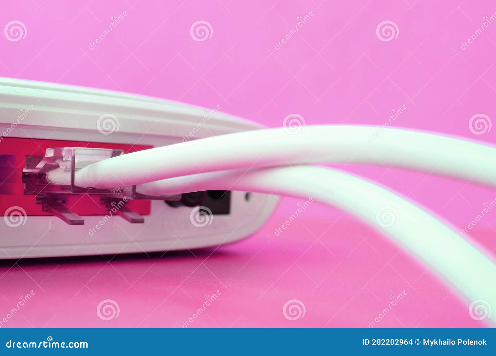 The Internet Cable Plugs are Connected To the Internet Router, Which ...