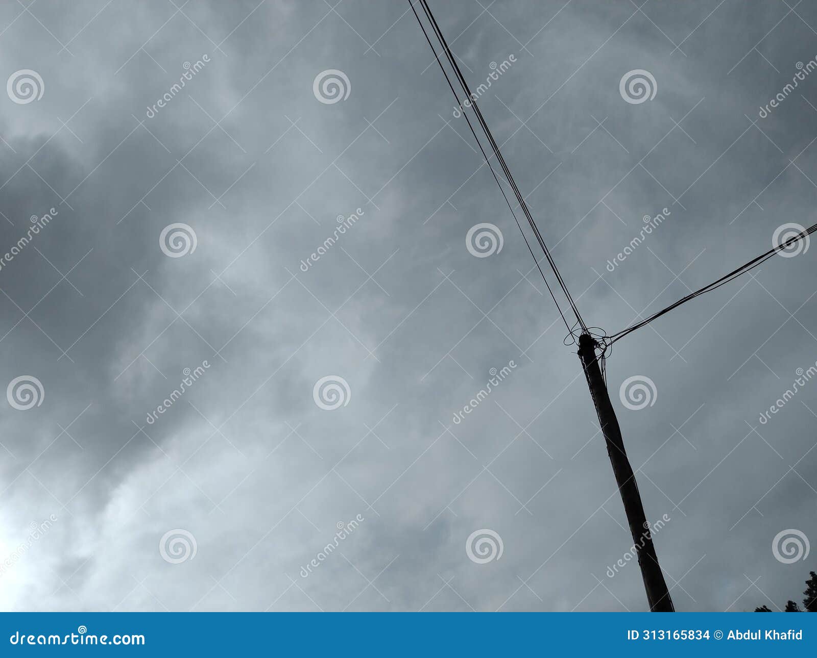 Internet Cable Pole stock photo. Image of energy, powerful - 313165834