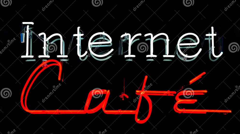 Internet Cafe stock image. Image of communication, cafe - 522549