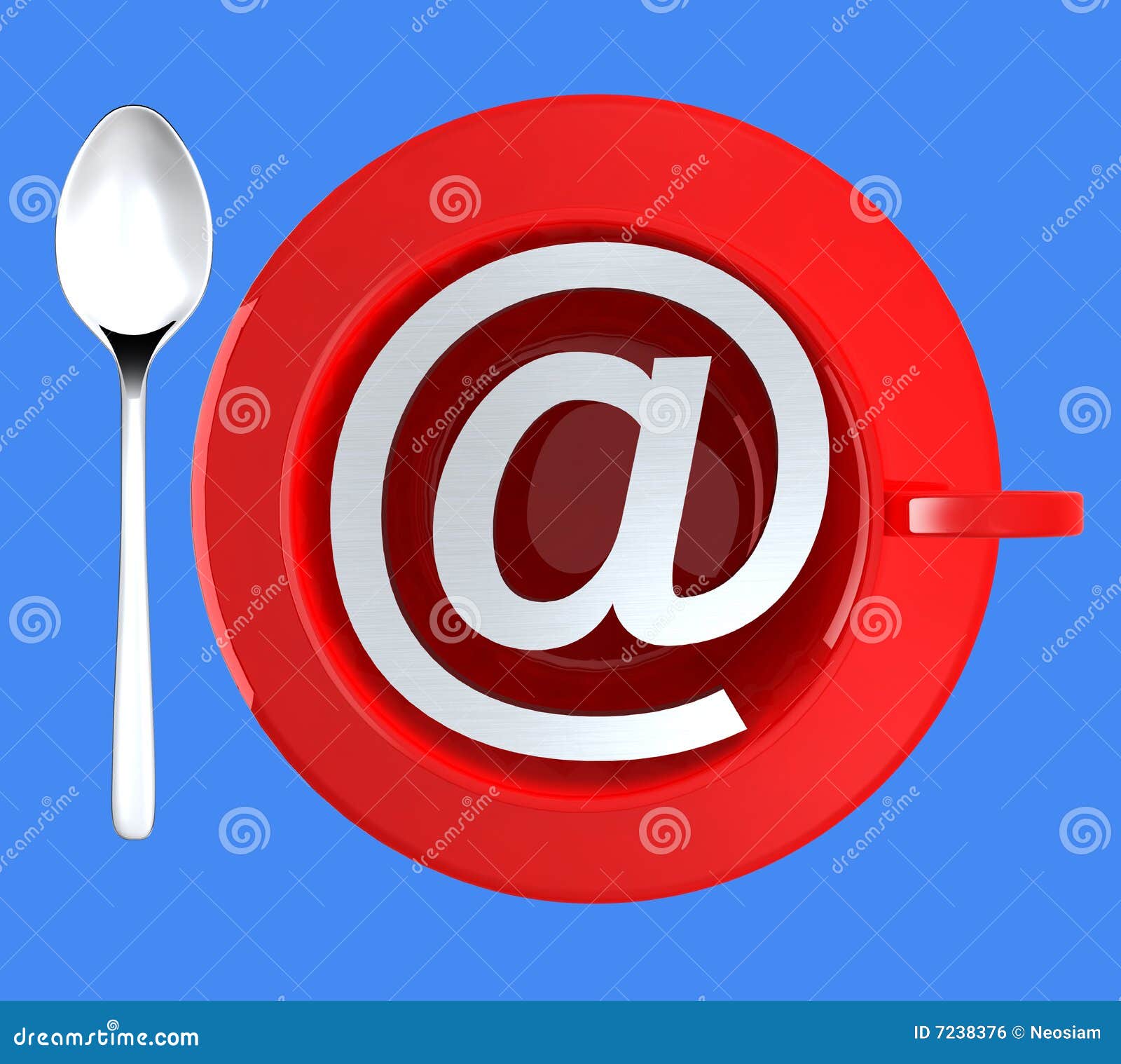 Internet Cafe Icon stock illustration. Illustration of spoon - 7238376