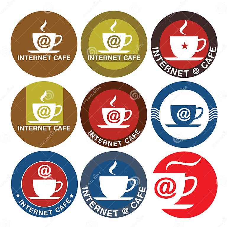 Internet Cafe logo design stock vector. Illustration of arrow - 7335665