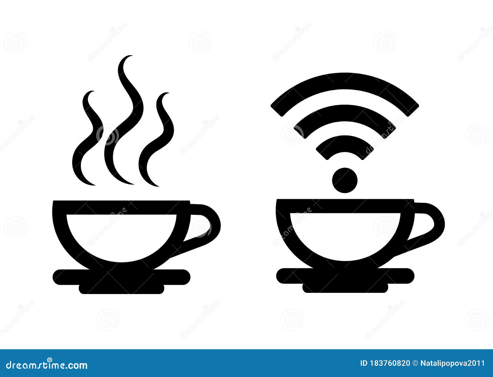 Internet Cafe Poster Design, Vector Illustration Stock Vector ...