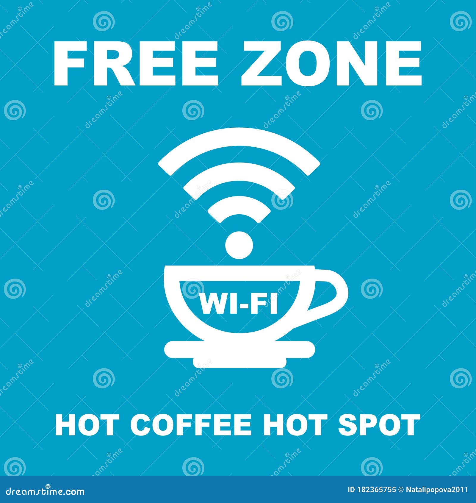 Internet Cafe Poster Design, Vector Illustration Stock Vector ...