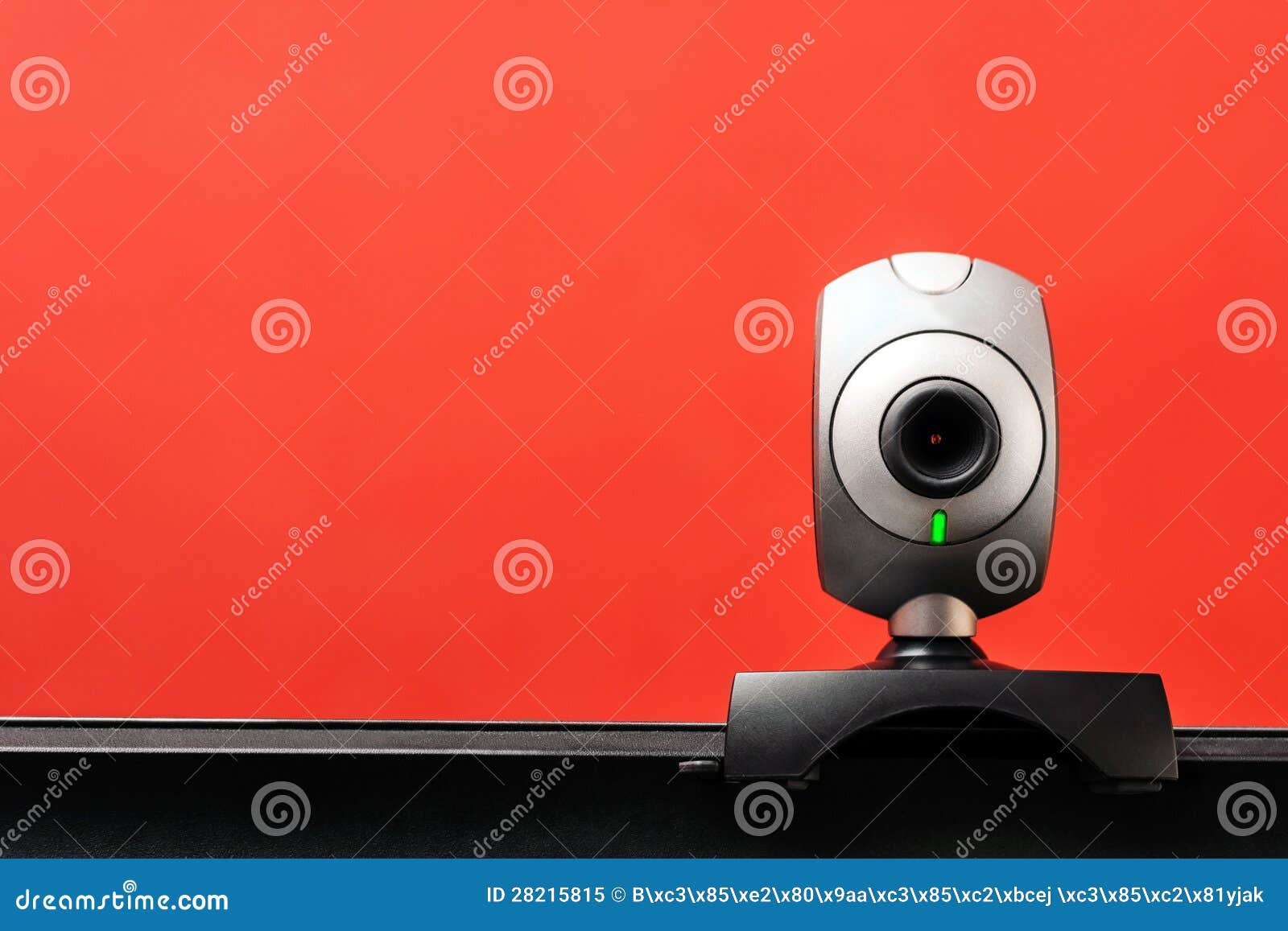 Internet Camera on Laptop Computer Stock Image - Image of camera, small ...