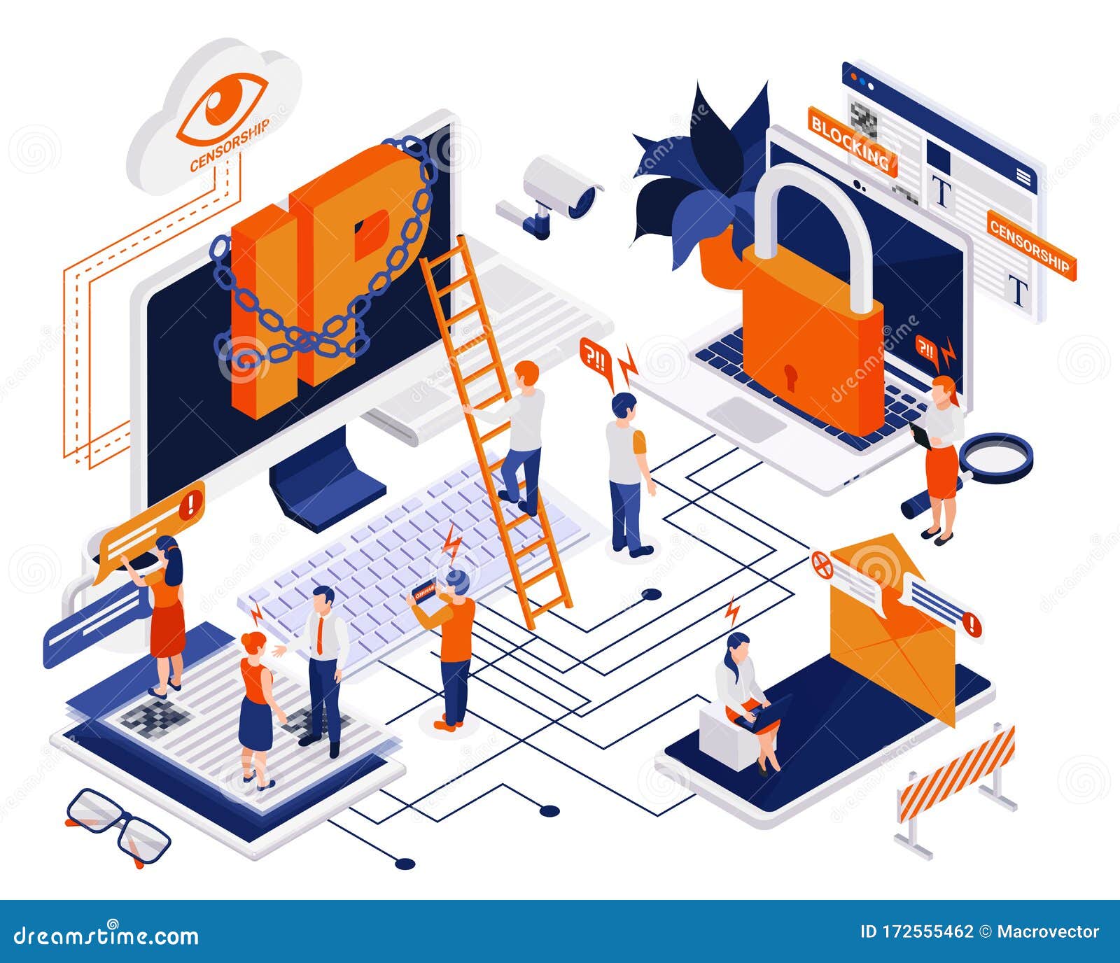 INTERNET CENSORSHIP Stock Photography | CartoonDealer.com #88001306