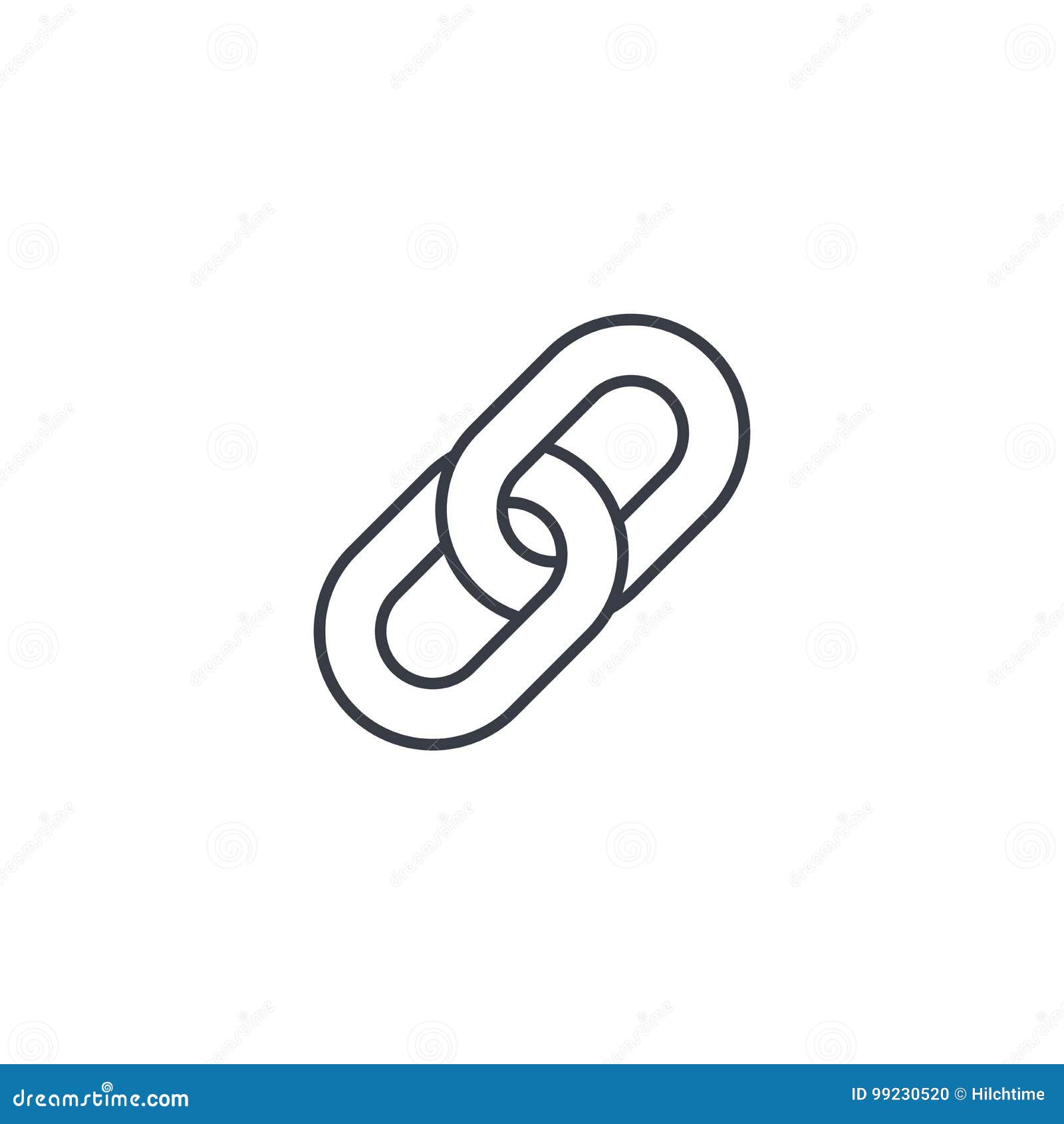 Internet Chain Link Thin Line Icon. Linear Vector Symbol Stock Vector ...