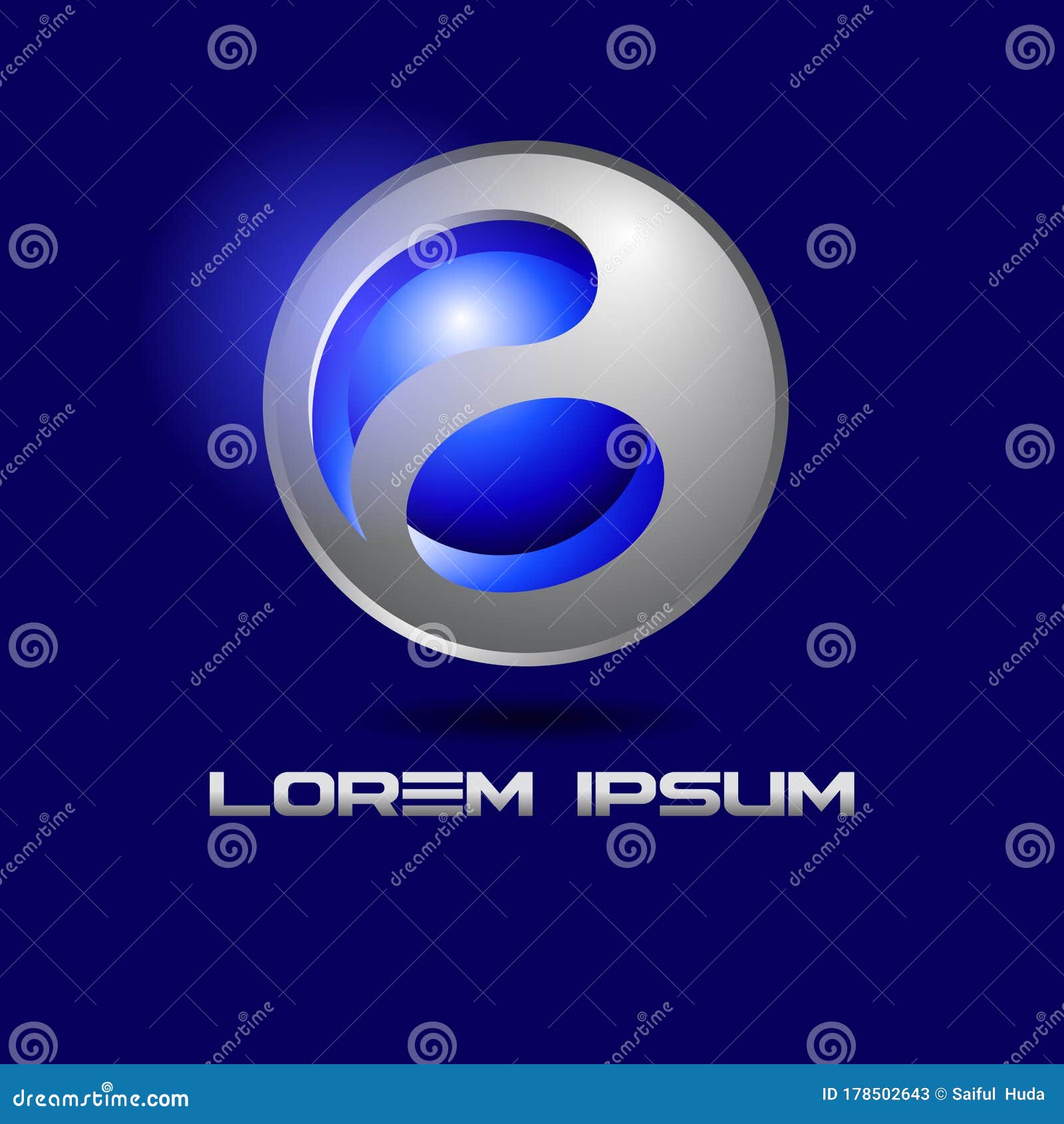 Internet Circle Icon Design Templates Stock Vector - Illustration of ...