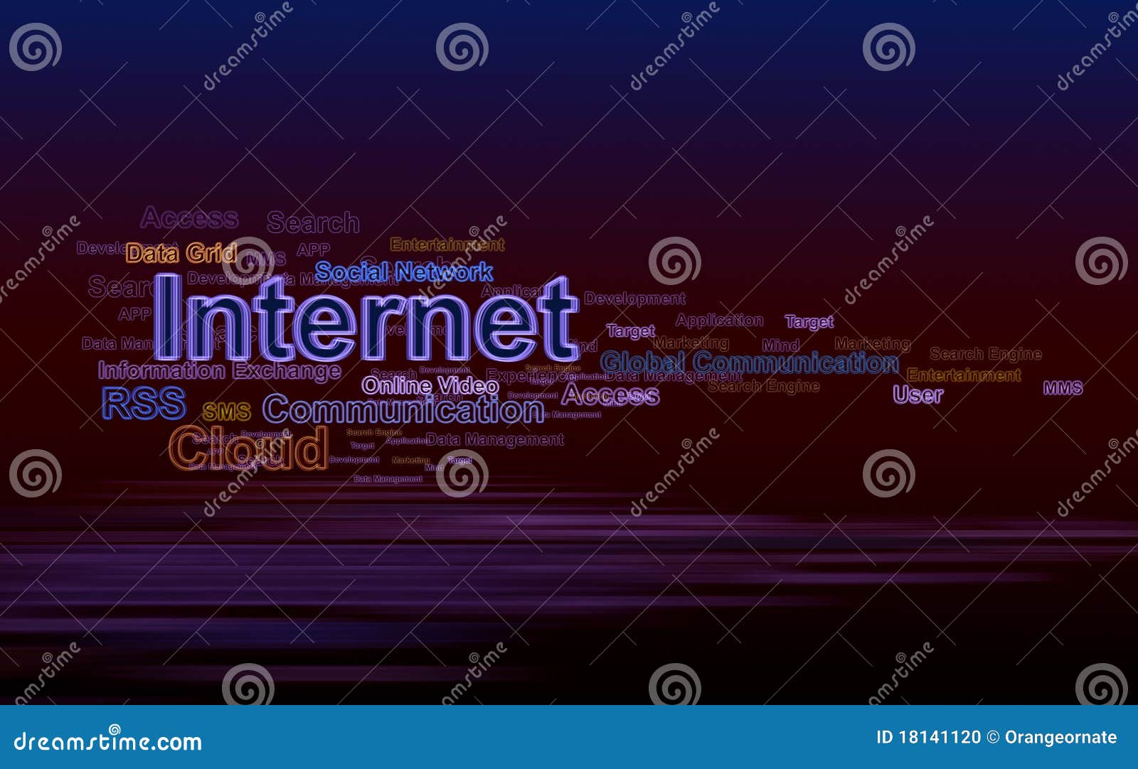 Internet cloud stock illustration. Illustration of industry - 18141120