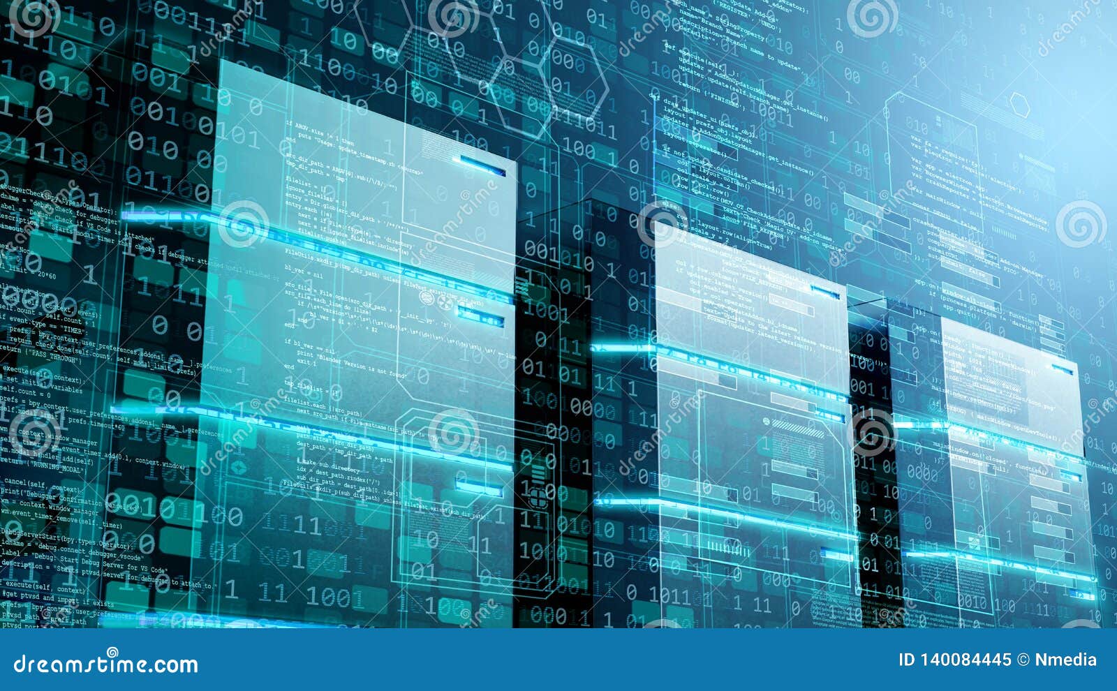 Internet Cloud Server Concept Stock Illustration - Illustration of ...