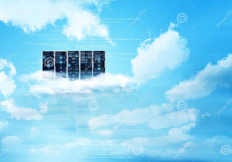 Internet Cloud Server stock photo. Image of center, processor - 41475296