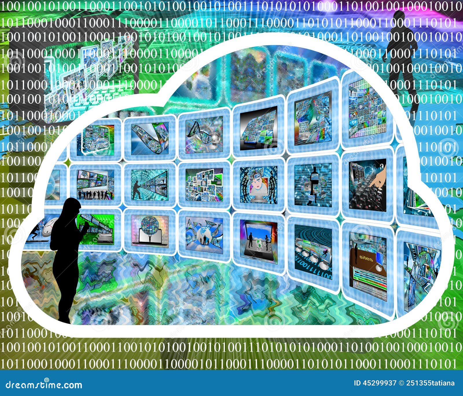 Internet cloud stock image. Image of cloud, choose, contact - 45299937