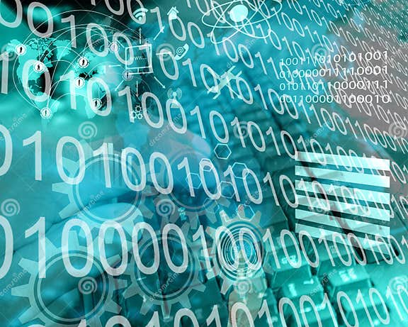 Internet collage stock photo. Image of binary, hdtv, presentation ...