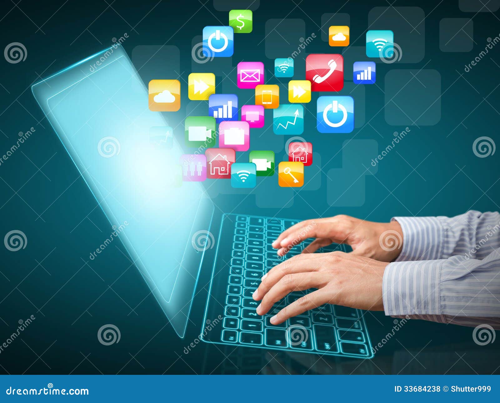Internet communication stock photo. Image of electronic - 33684238