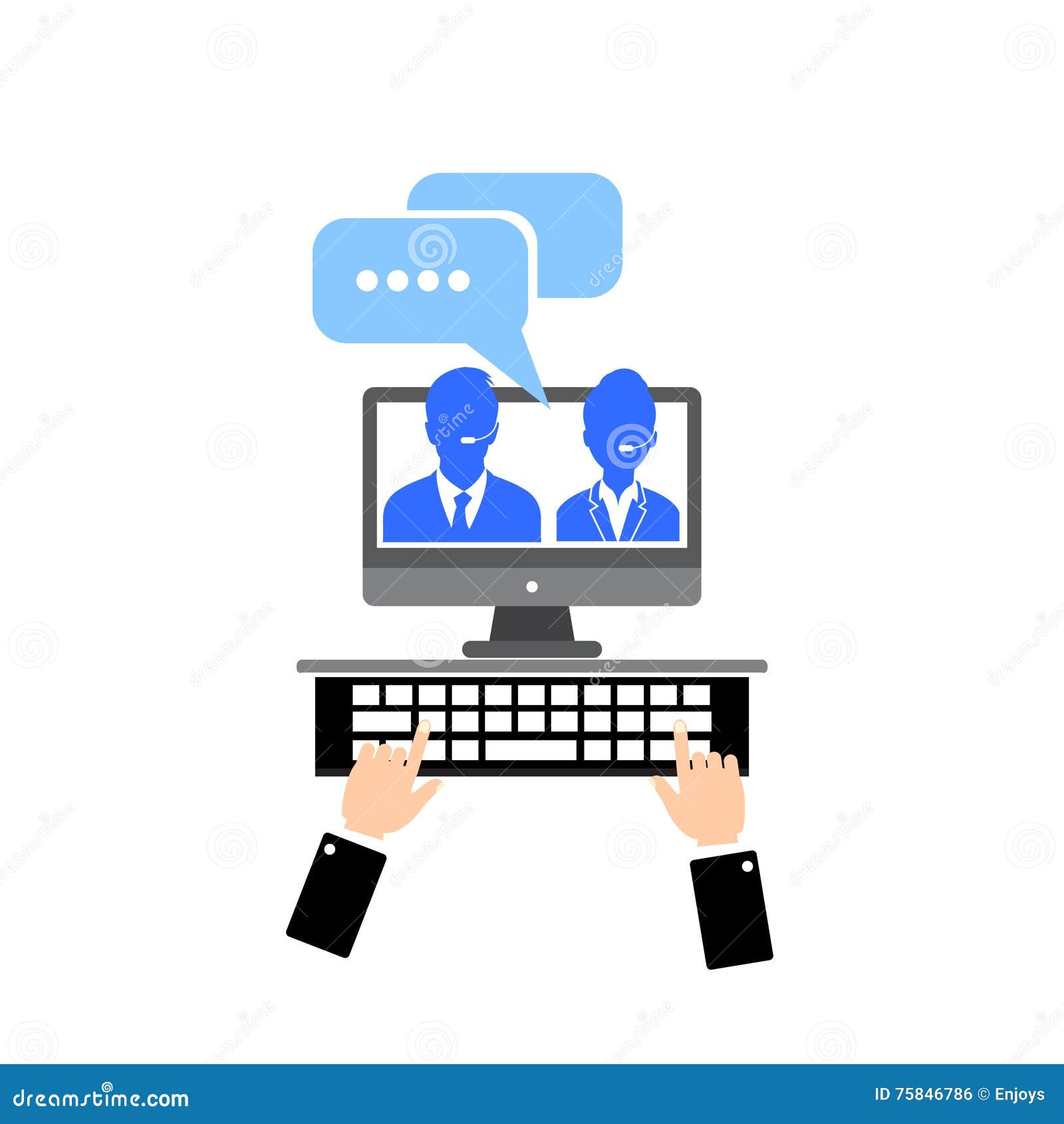 Internet Communication Design, Illustration Eps10 Graphic Stock ...