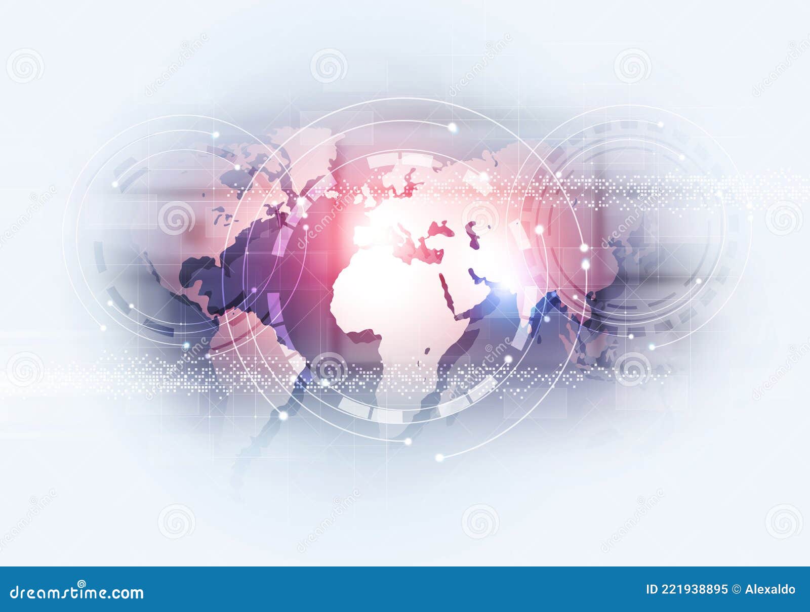Internet Communications Bright Background Stock Illustration ...