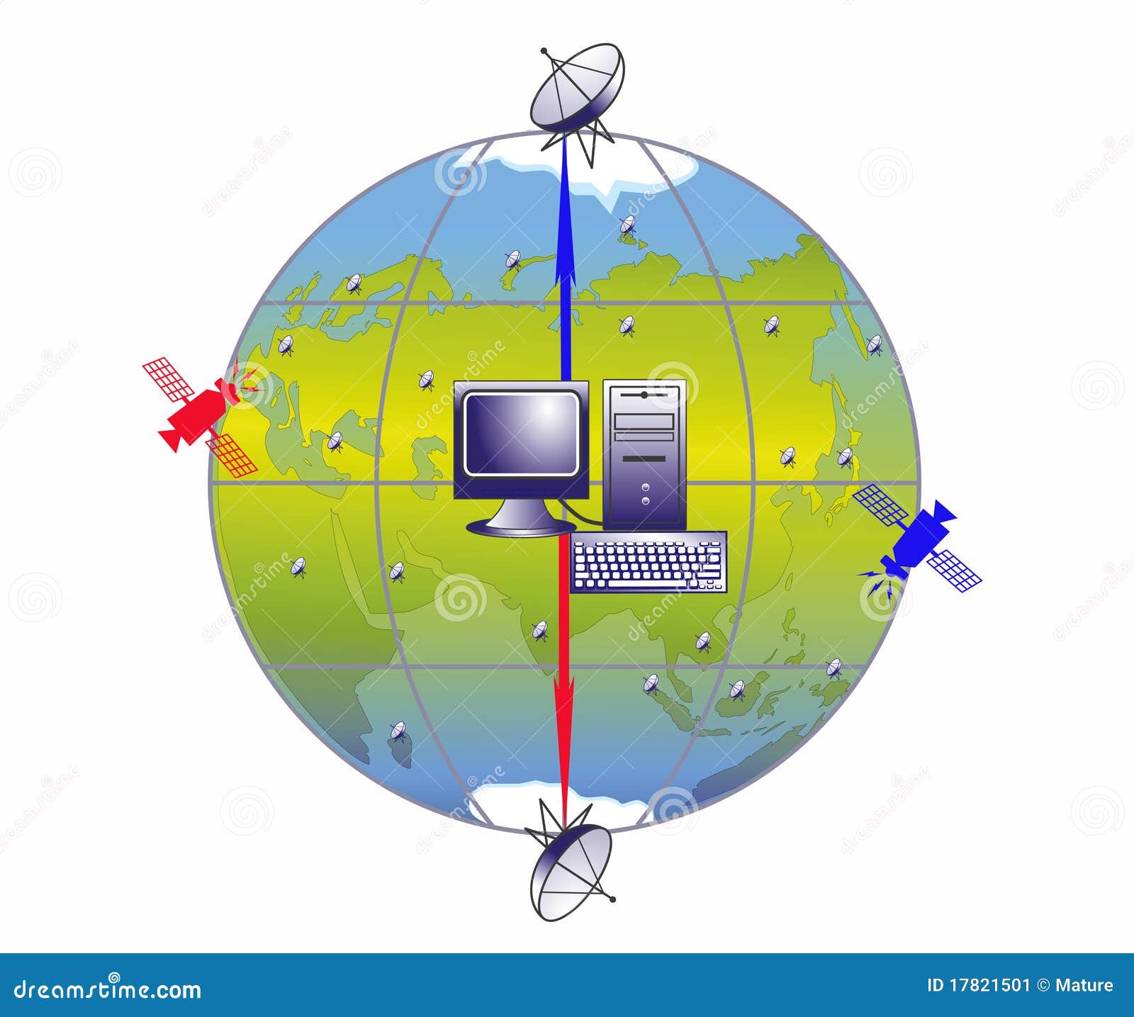 Internet, Communications, Computer Stock Vector - Illustration of ...