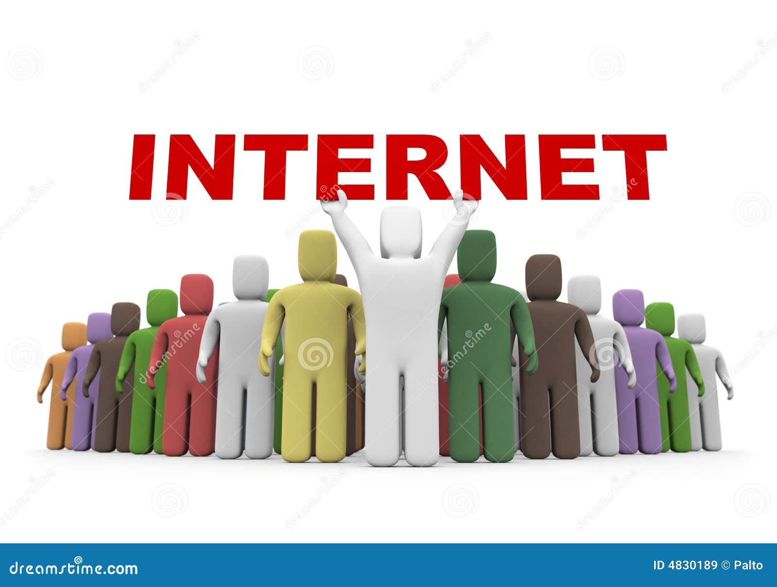 Internet community stock illustration. Illustration of business - 4830189