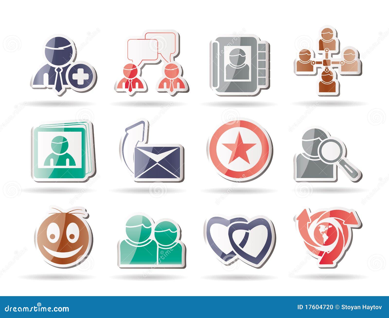 Internet Community and Social Network Icons Editorial Image ...