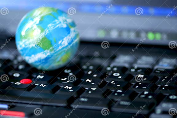 Internet Computer Business Global Stock Image - Image of international ...
