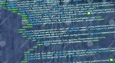 Internet Computer Code HTML Web Stock Illustration - Illustration of ...