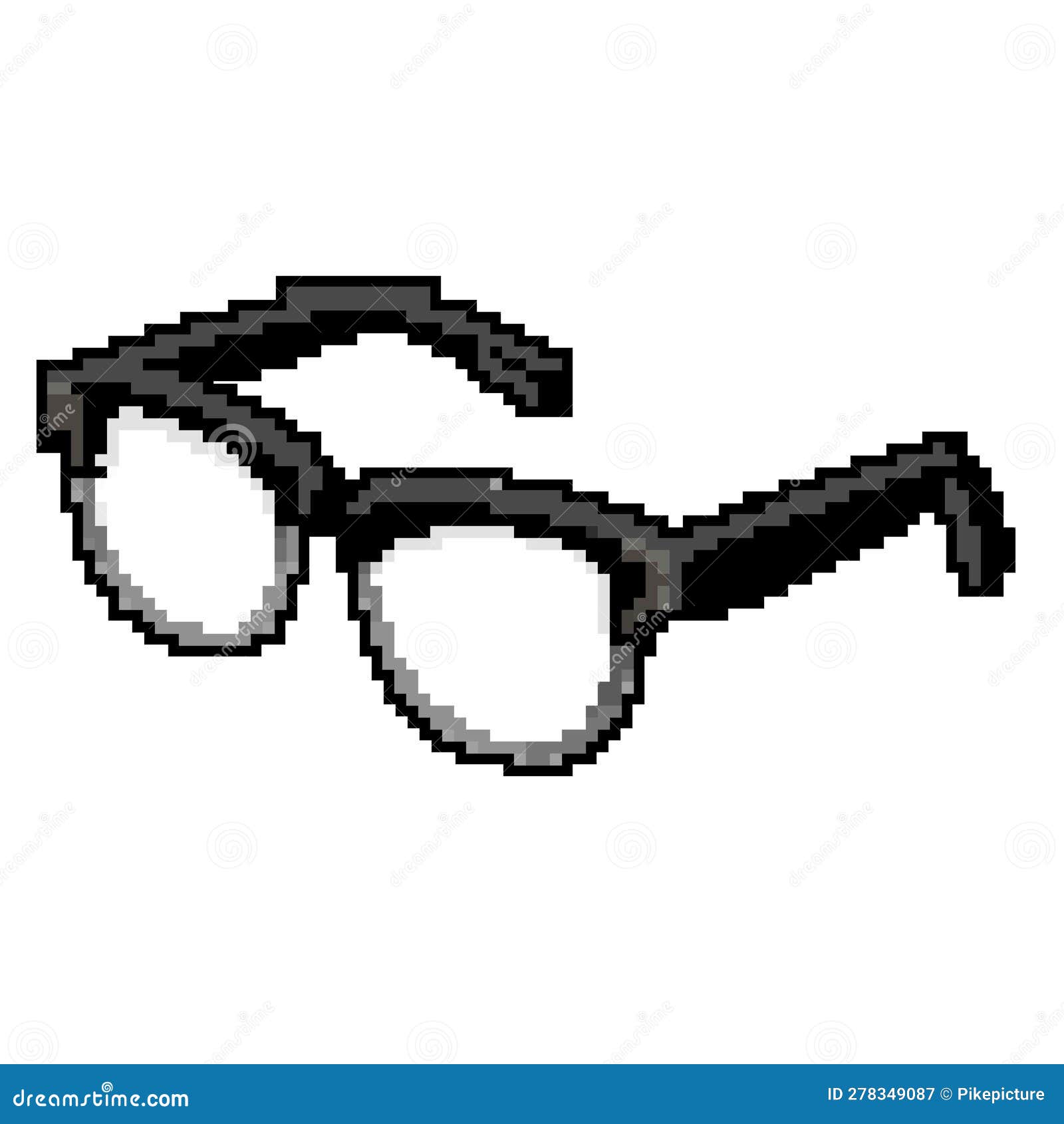 Internet Computer Glasses Game Pixel Art Vector Illustration Stock ...
