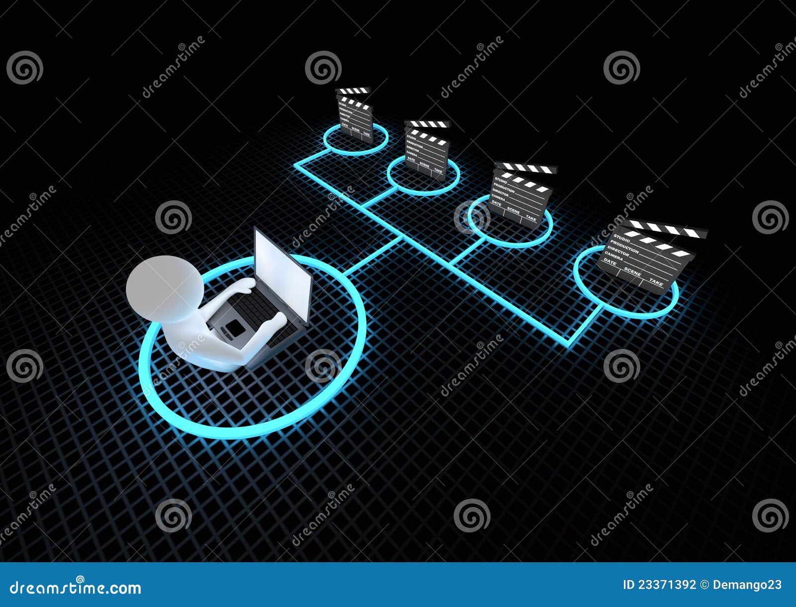 Internet concept stock illustration. Illustration of person - 23371392