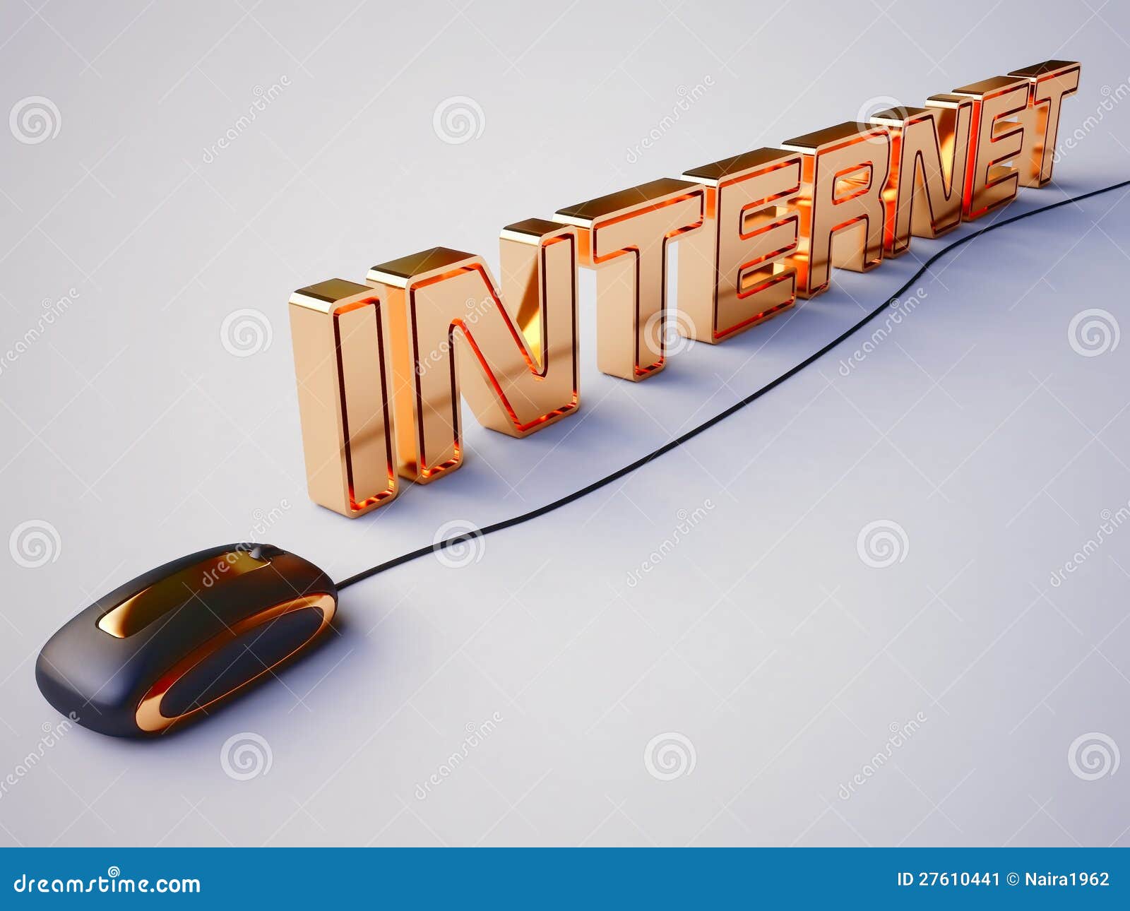 Internet Concept in 3D stock illustration. Illustration of commerce ...