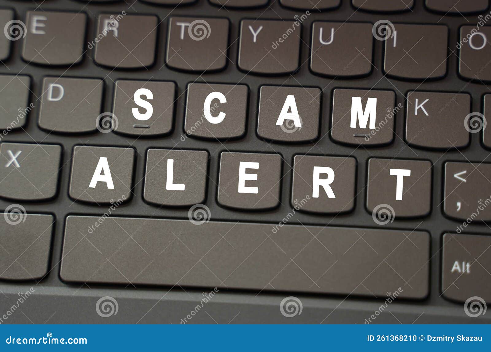 On the Black Keyboard, the Inscription is Highlighted in White - Scam ...