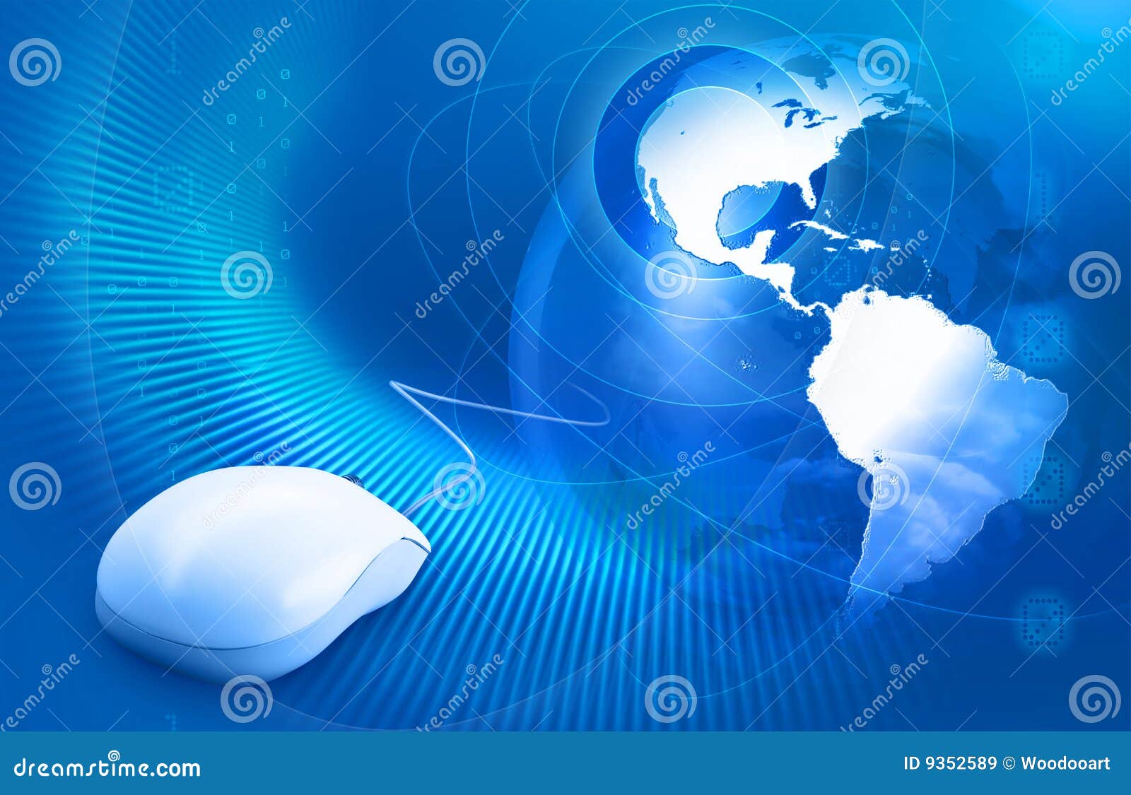 Internet Concept with Mouse Stock Illustration - Illustration of ...