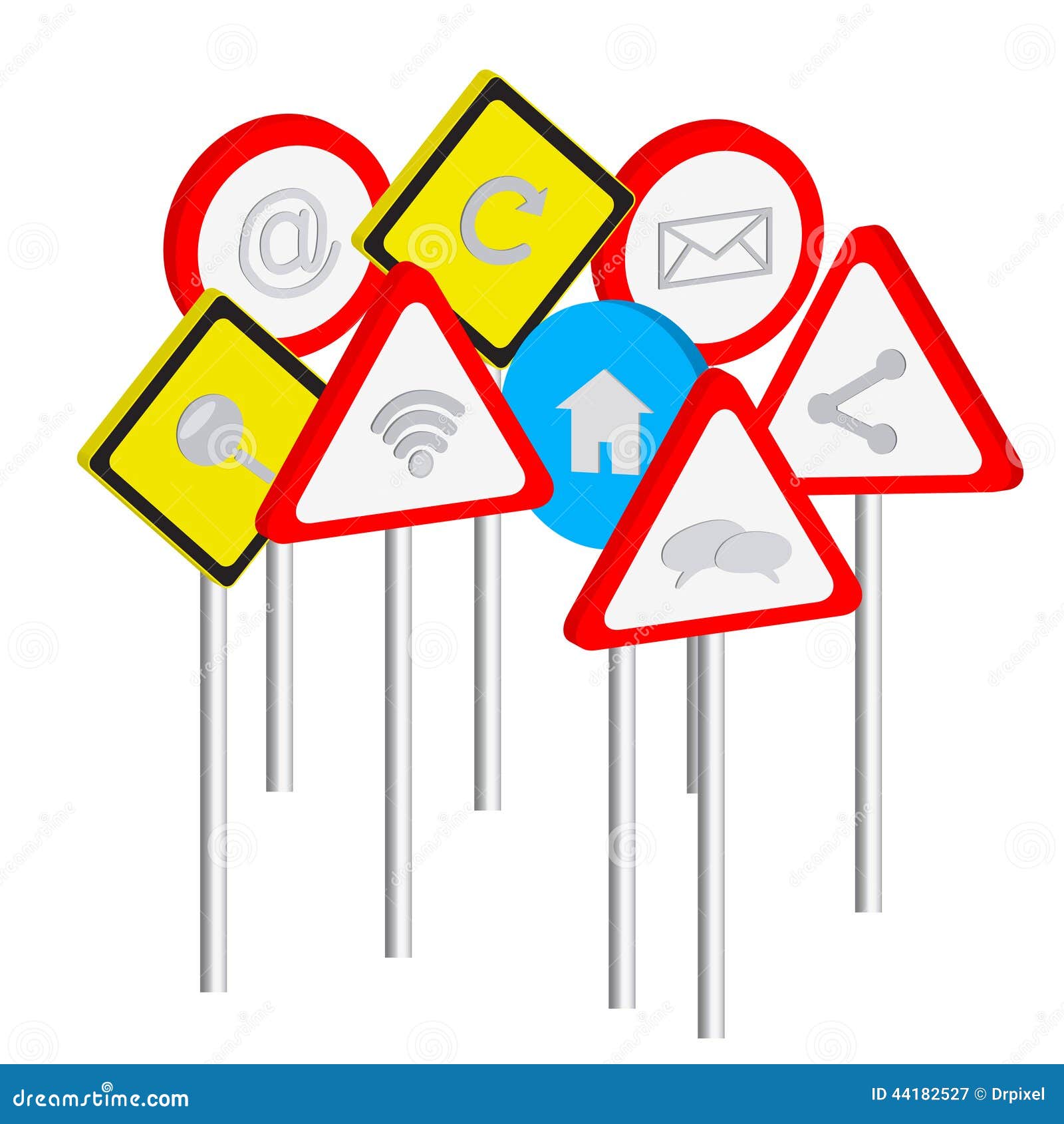 Internet concept stock illustration. Illustration of devices - 44182527