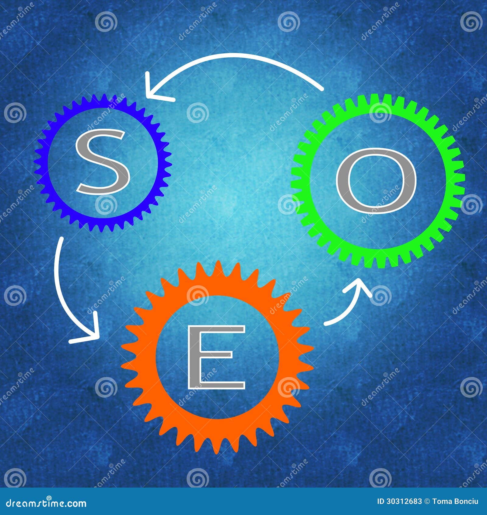 Search Engine Optimization & Business Success Stock Illustration ...